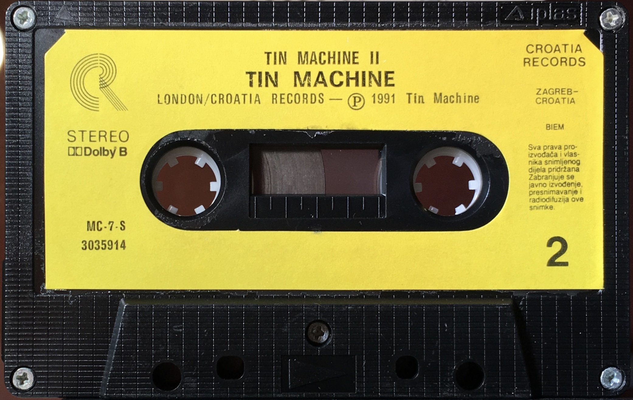 Tin Machine II Croatia – bowieontape