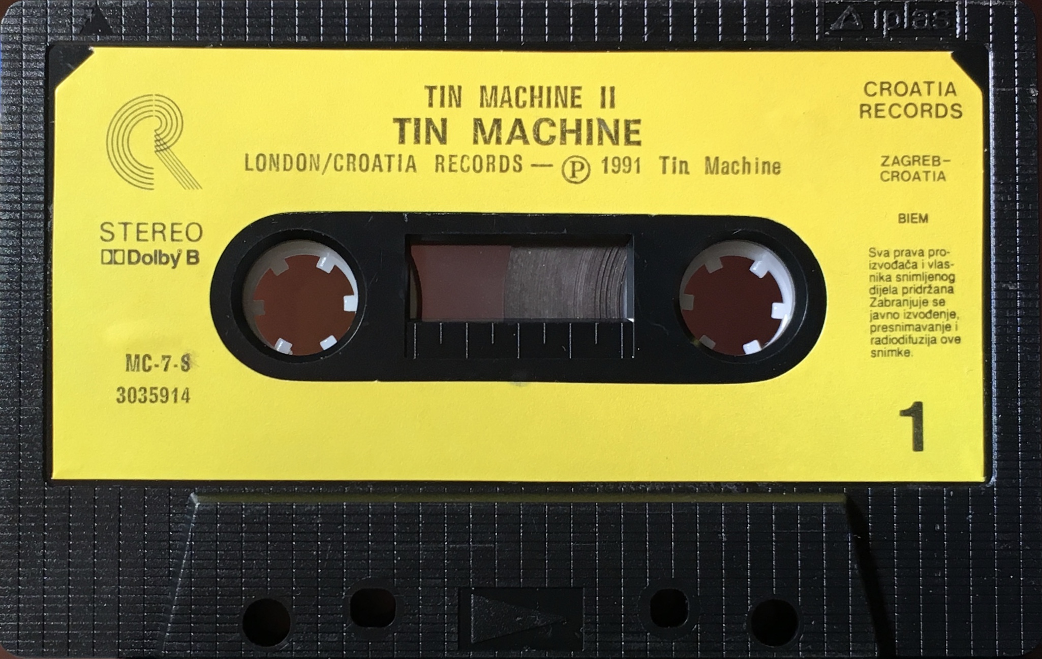 Tin Machine II Croatia – bowieontape